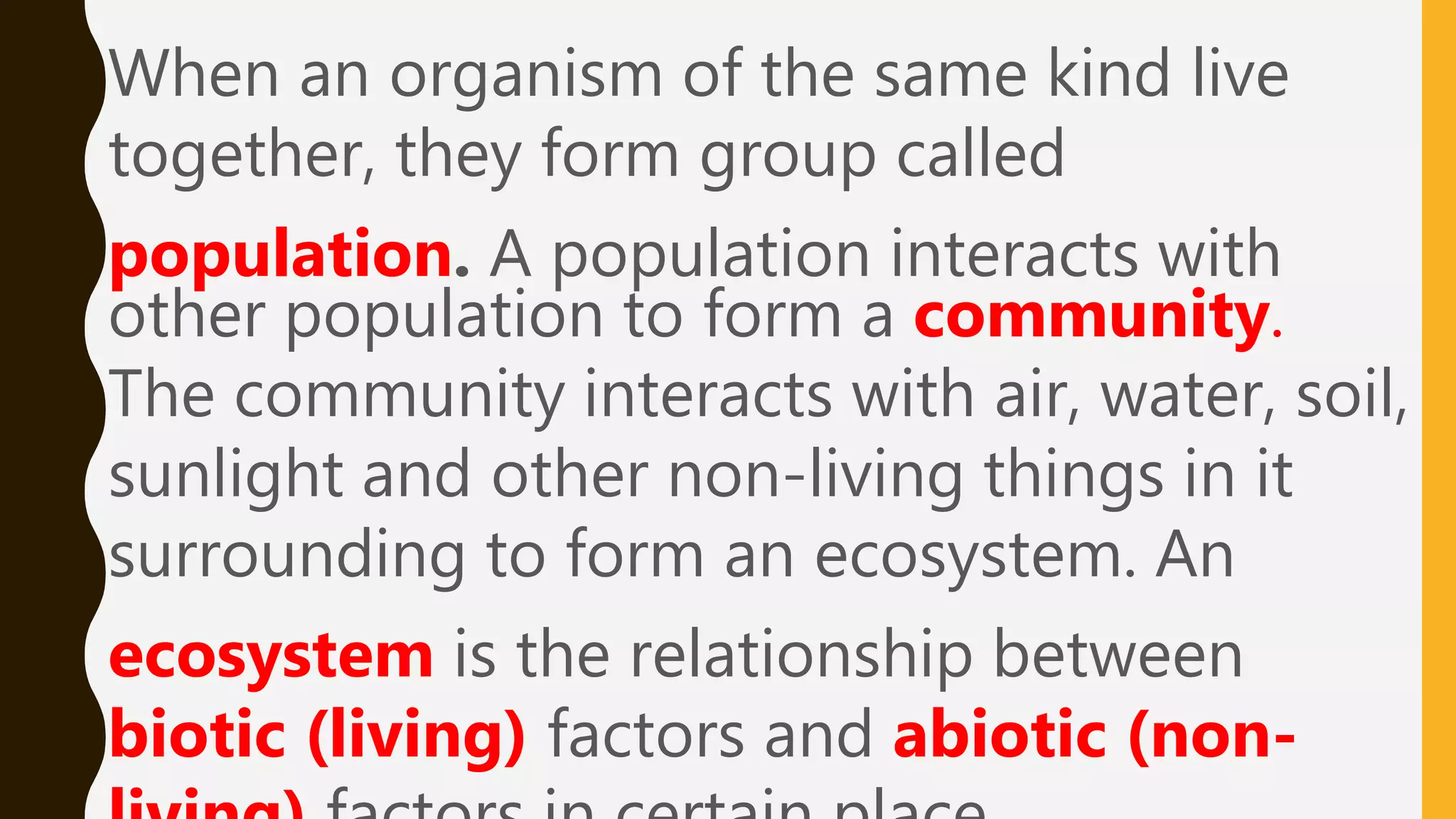 interactions among living things in estuary | PPTX