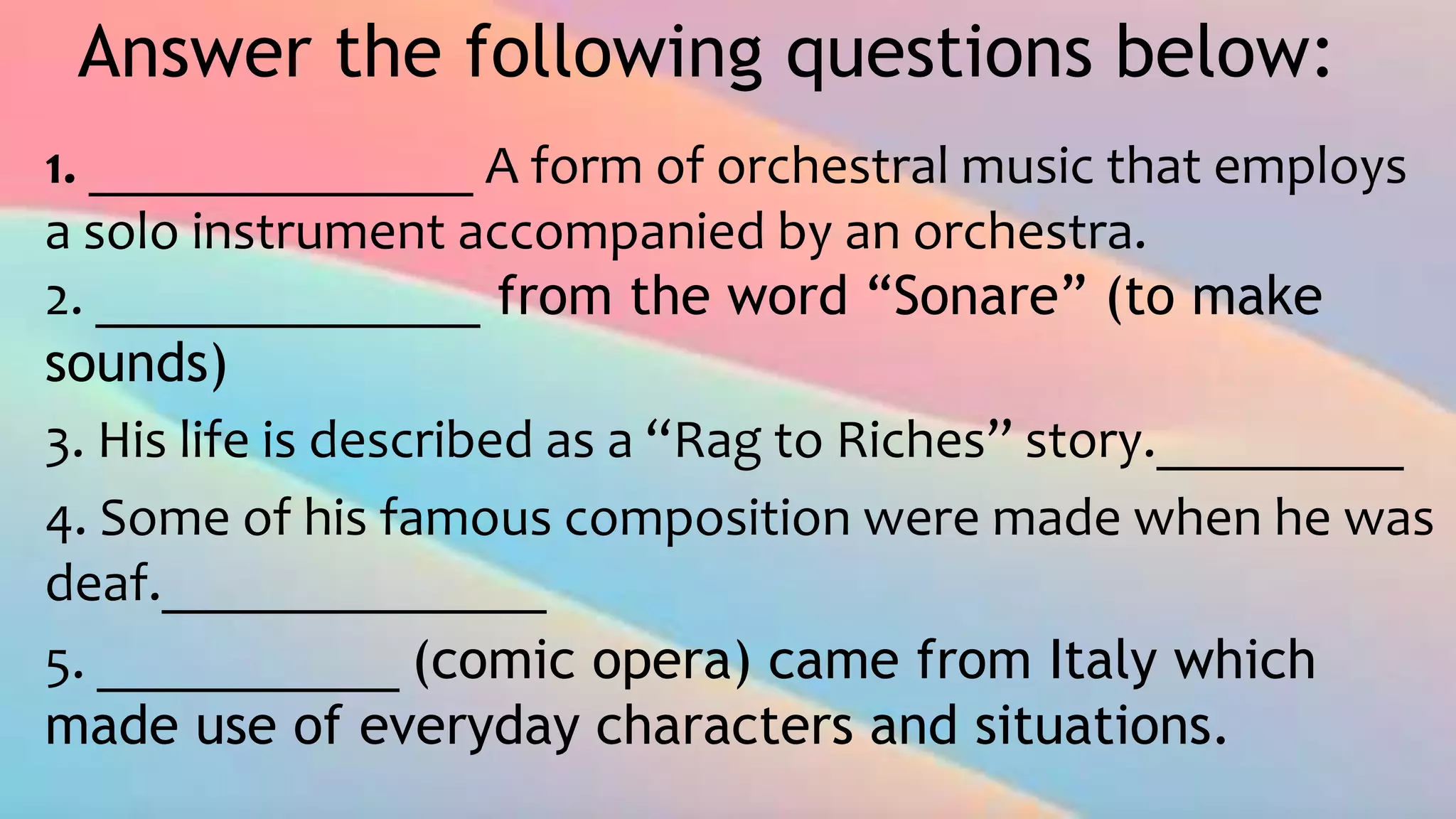 CLASSICAL MUSIC 9- 2nd Quarter | PPTX