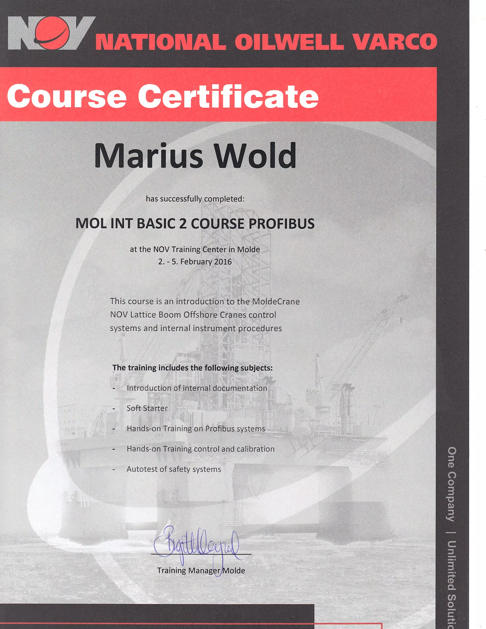 Nov molde kran kurs 2 | PDF