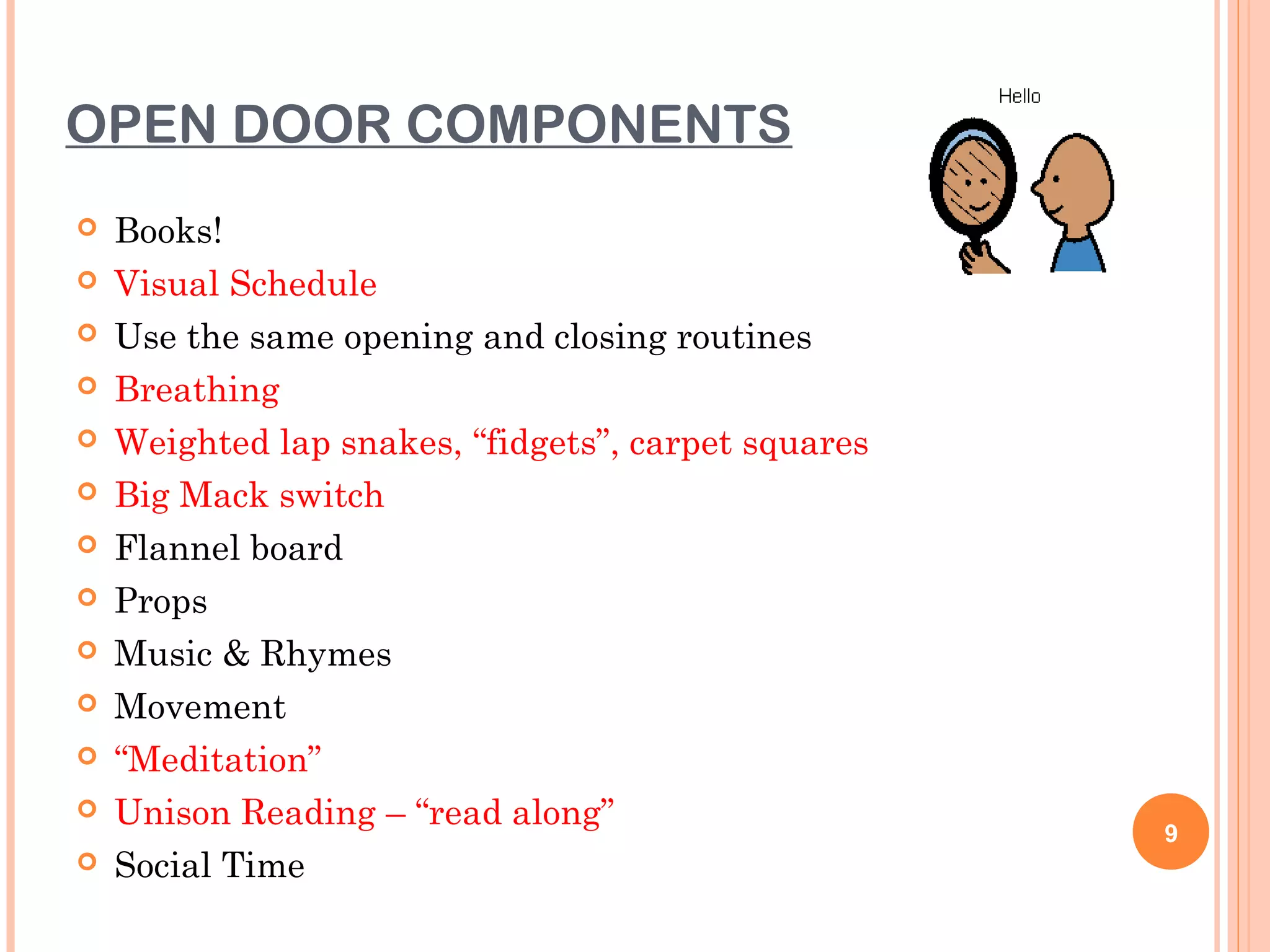 Nov 12 open door special needs storytime conversation sparks