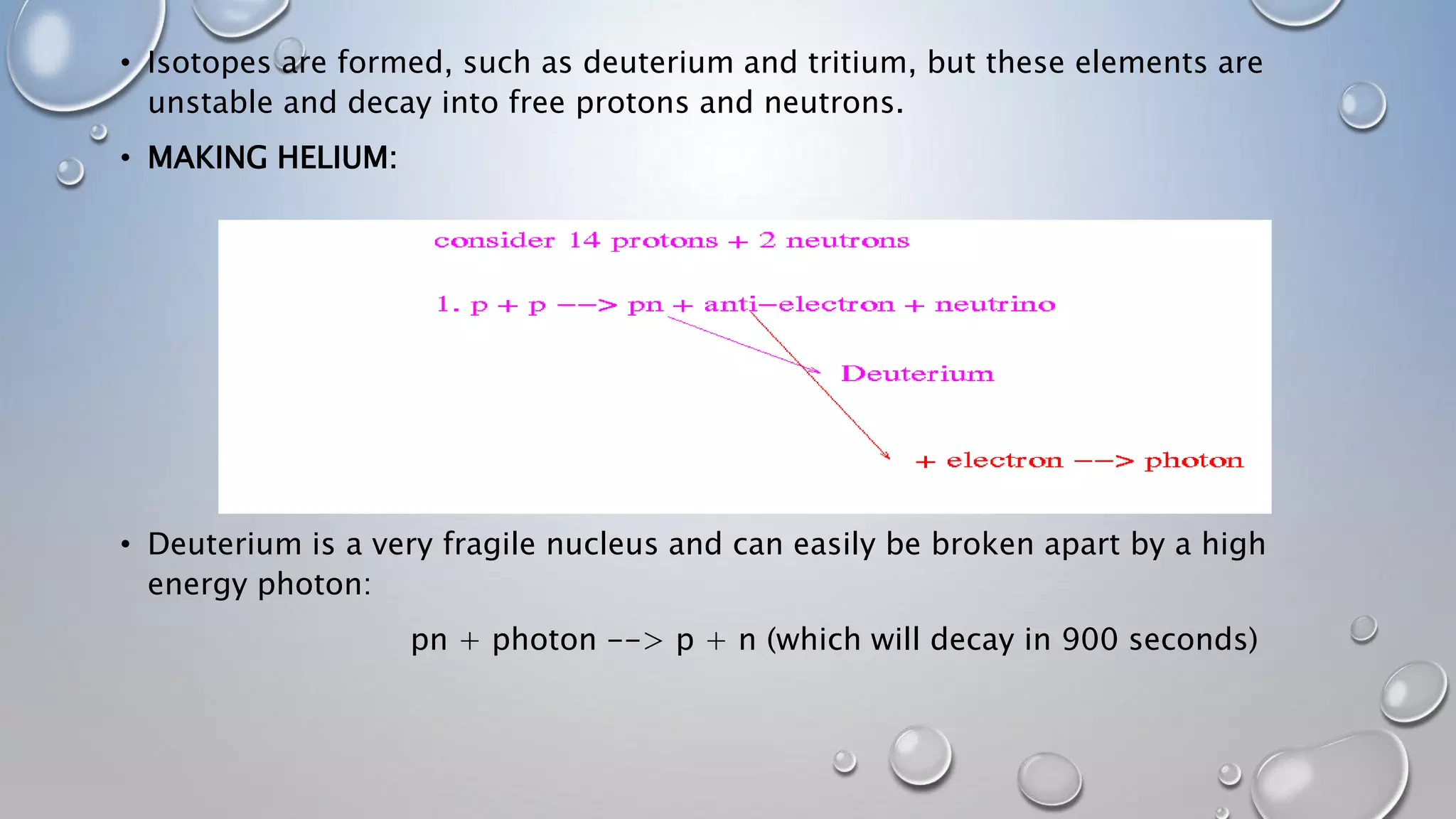 Formation of Light Elements. | PPTX