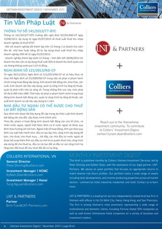 Q4 2013 Colliers Vietnam Investment Digest (VN) | PDF