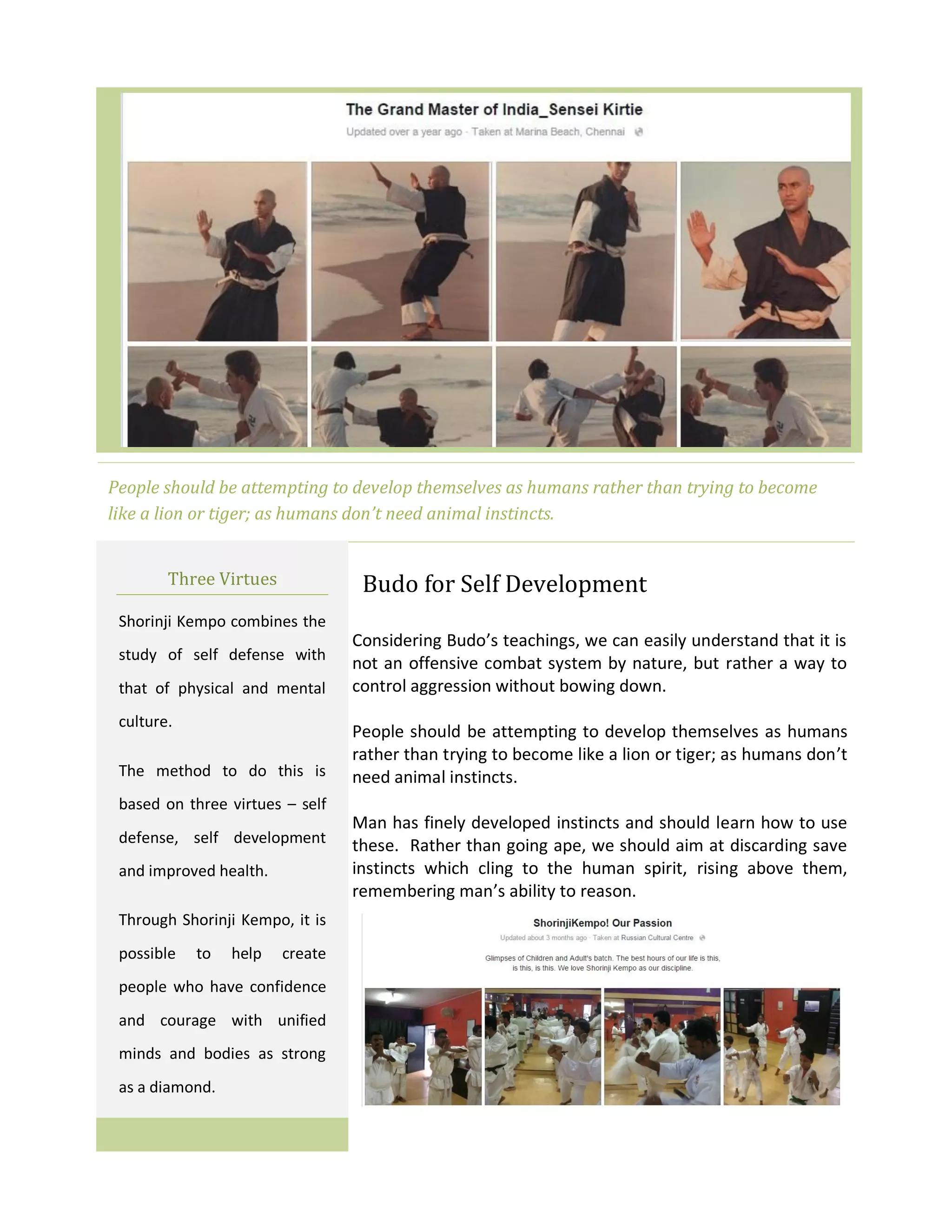 Essential Budo - Shorinji Kempo NewsLetter Nov 2014 | PDF