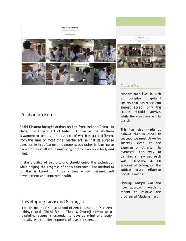 Essential Budo - Shorinji Kempo NewsLetter Nov 2014 | PDF