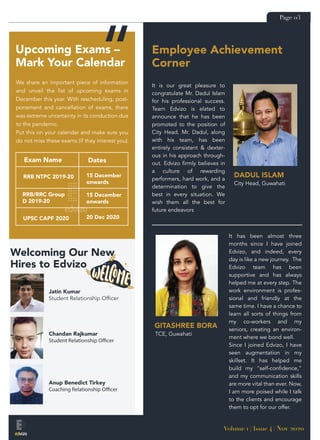 Edvizo Nov 2020 Newsletter V01i04 | PDF