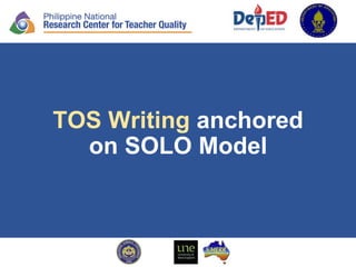 Nov 25-26 TOS Writing Anchored to SOLO and Actual Test Writing.pptx