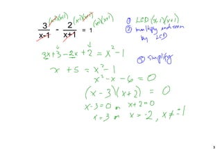 Nov 4 Solving Rational Equations | PPT