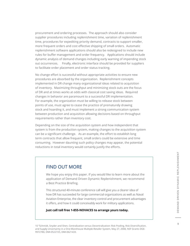 Novaces dynamic replenishment-paper-lr | PDF