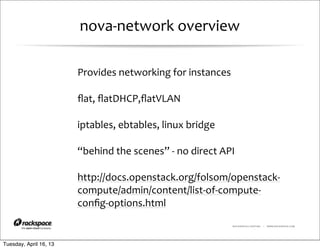 Nova network, the dirty details 041613 | PDF