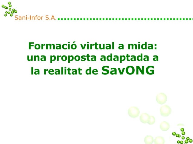 Nova Presentacio Projecte Sani Infor V3 | PPT