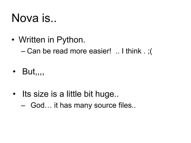 Introduction to Openstack - nova | PPTX | Cloud Computing | Internet