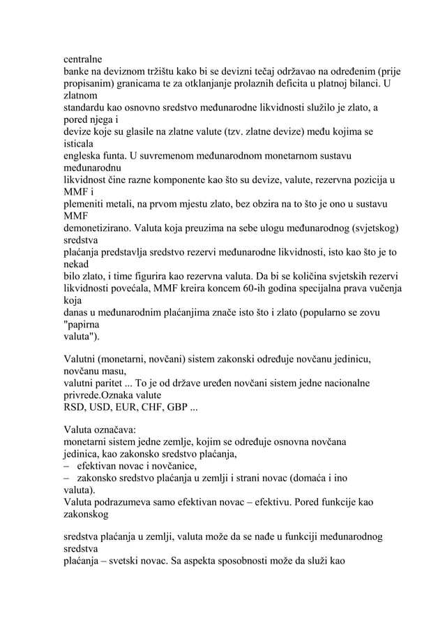 Novac kao sredstvo razmene | PDF