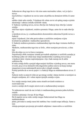 Novac kao sredstvo razmene | DOCX