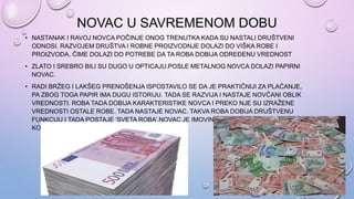 Novac kroz istoriju - Nedelja novca 2017. | PPTX