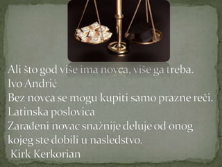 Novac kroz vekove - Nedelja novca 2017. | PPTX