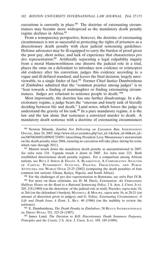 Death Penalty in Botswana | PDF