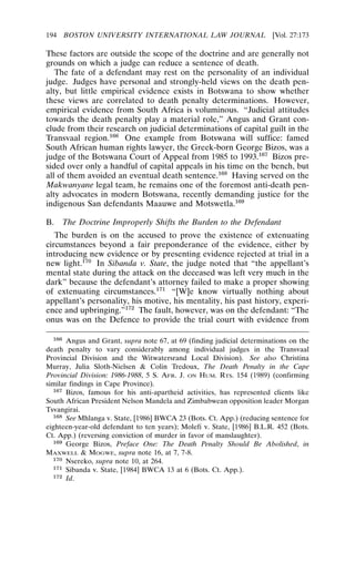 Death Penalty in Botswana | PDF