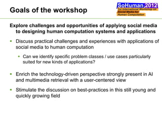 Introduction to Sohuman2012 | PPT