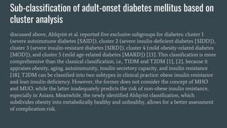 Noval classification of diabetes mellitus.pptx | Diabetes | Diseases ...