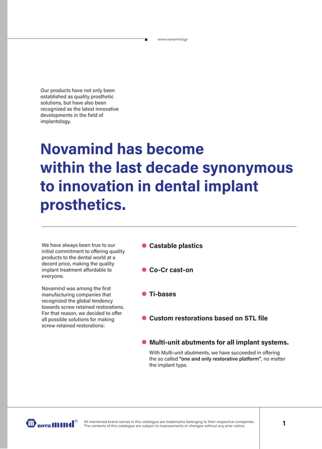 Novamind gmbh catalogue-yellowline | PDF