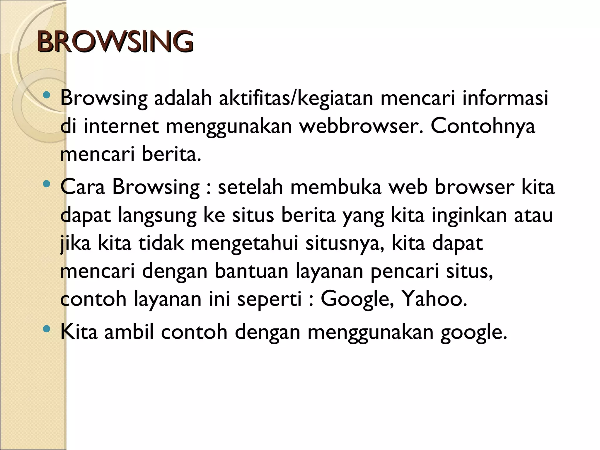 prosedur akses internet | PPT