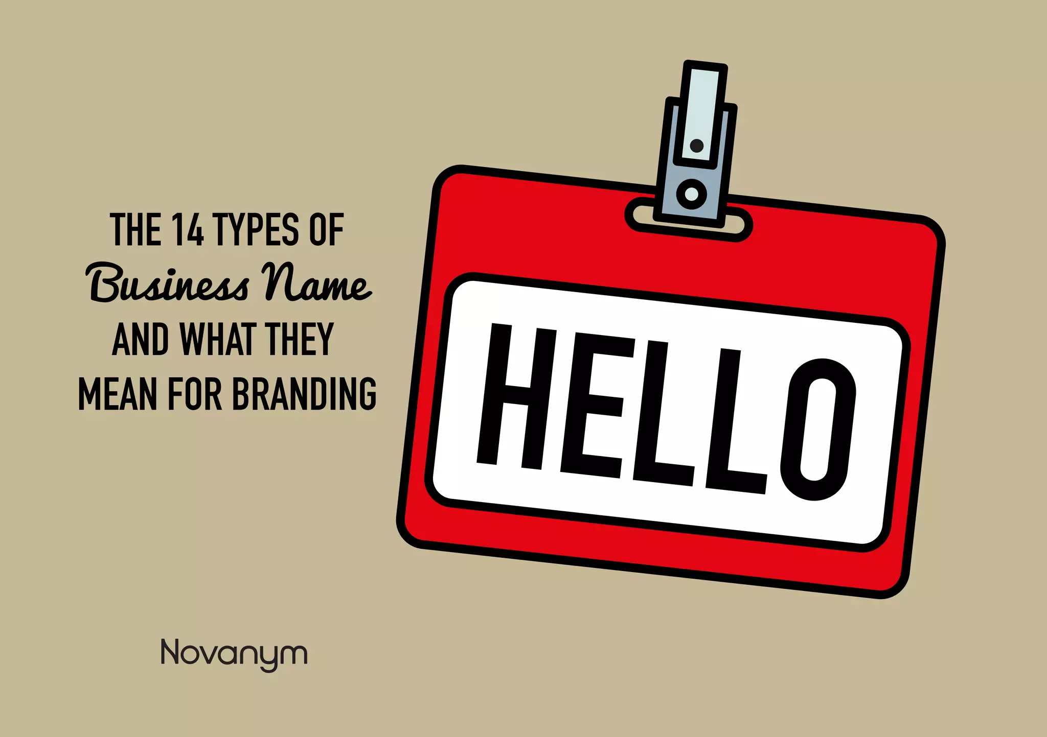 HELLO: the 14 types of Business Name and what they mean for branding | PDF