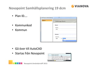 Novapoint 19 dcm samhällsplanering | PDF