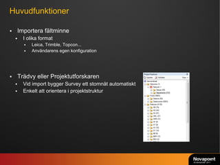 Novapoint survey | PPT