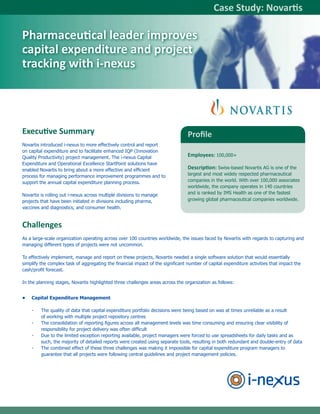 i-nexus Case Study at Novartis | PDF