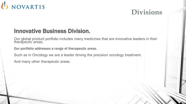 Novartis | PPTX | Pharmaceutical Industry | Industries