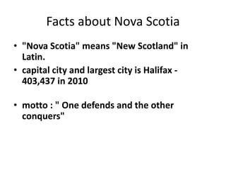 Nova Scotia | PPT