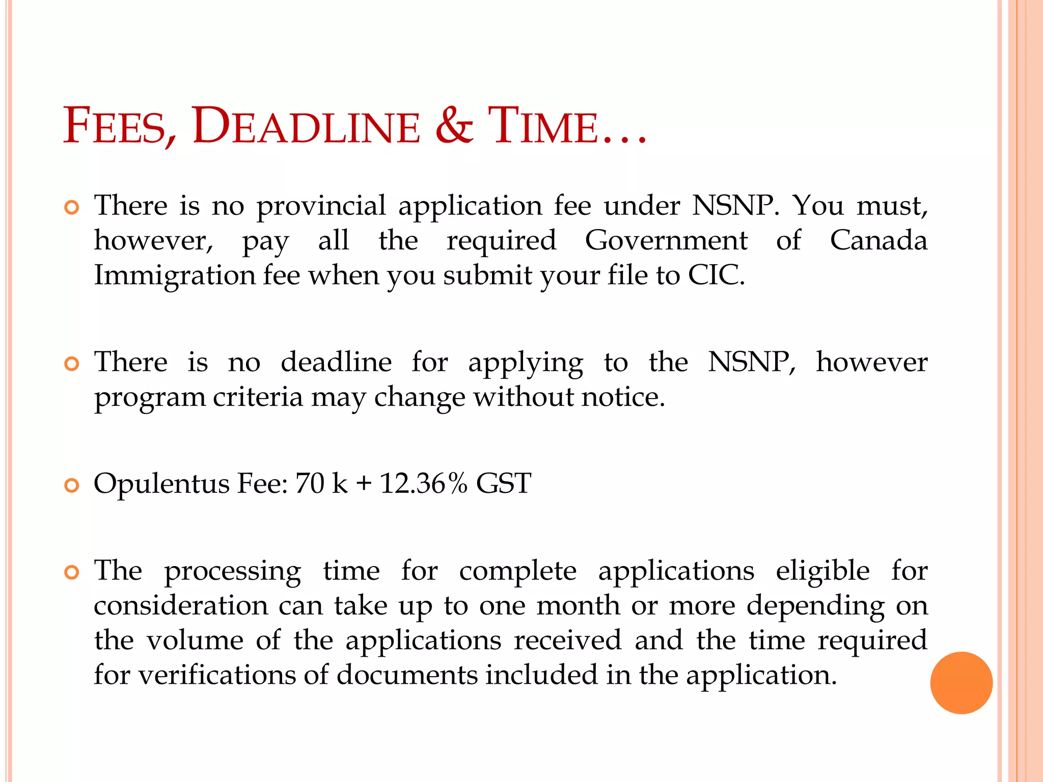 NOVA SCOTIA NOMINEE PROGRAM (NSNP) | PPT