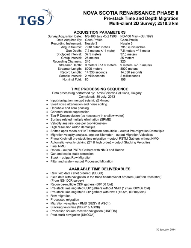 TGS Arcis- East Coast- Nova Scotia Renaissance phase | PDF | Geology | Science