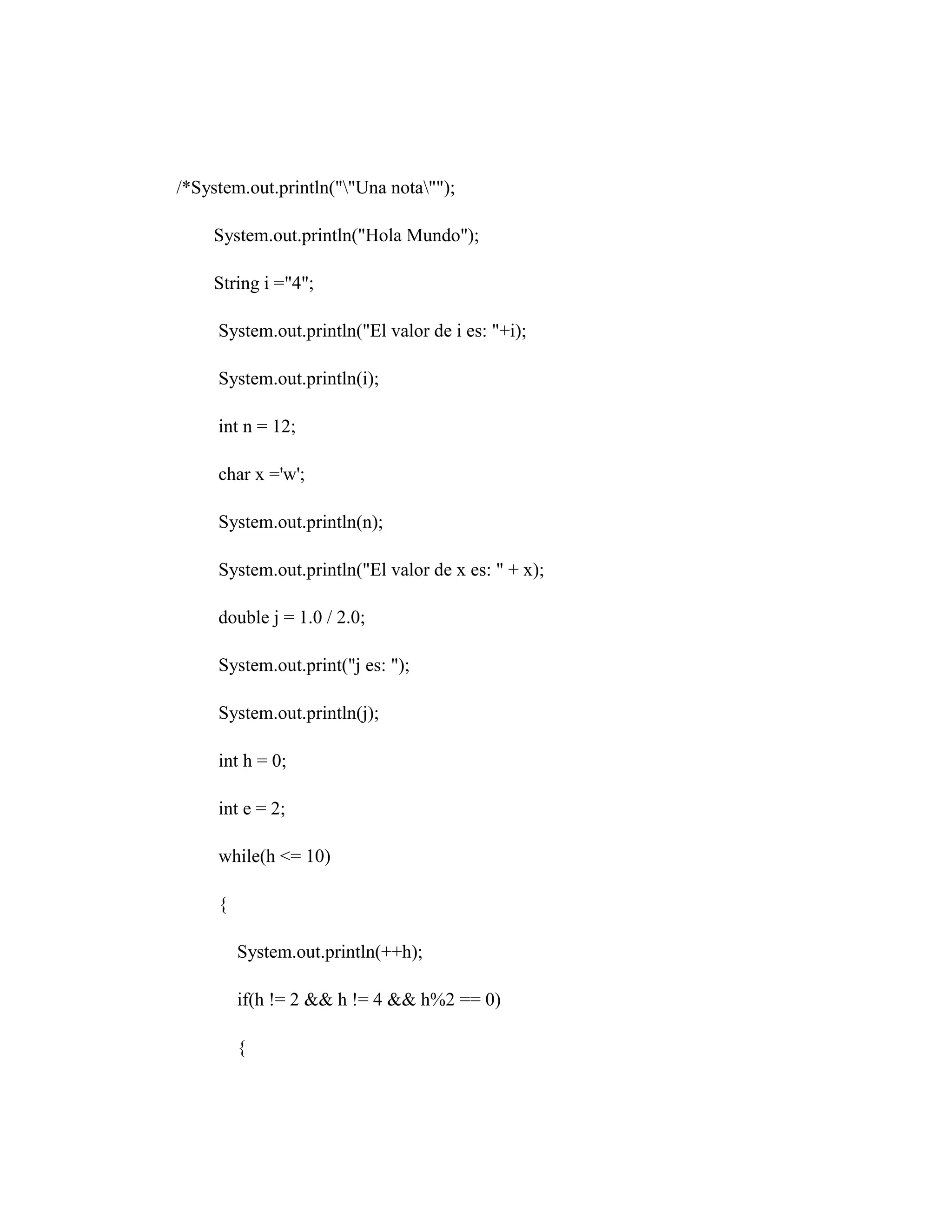 Novatadas en java | DOCX