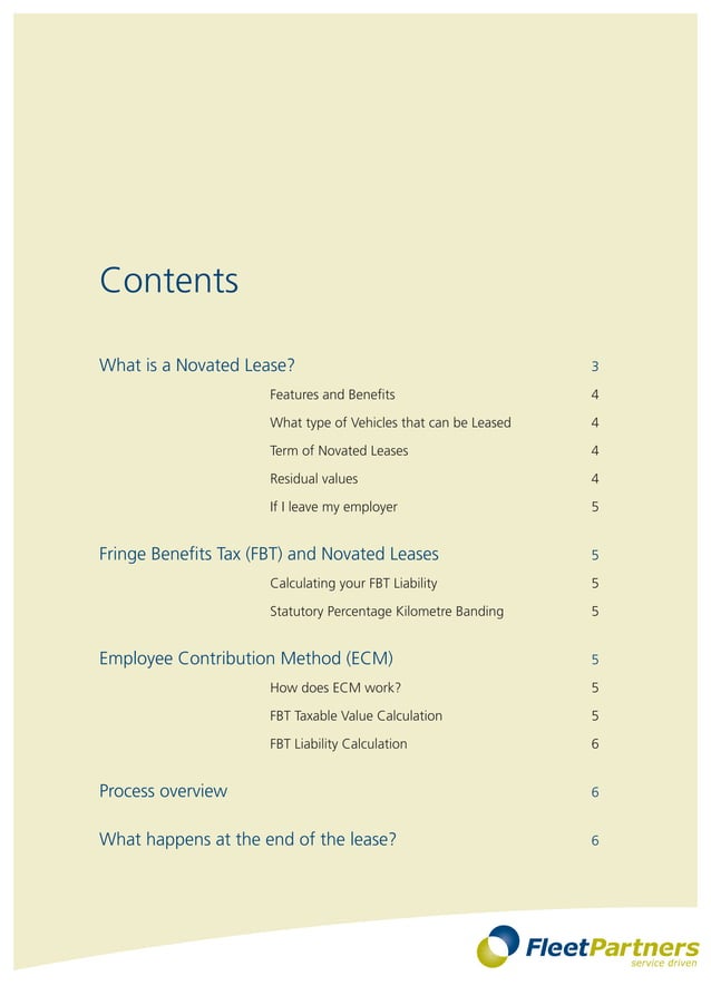Novated leasing guide 2015 | PDF