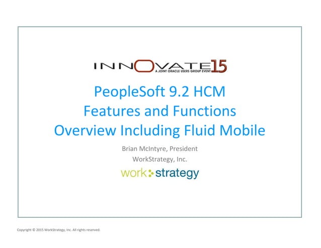 PeopleSoft 9.2 HCM Features and Functions Including Fluid Mobile | PDF | Operating Systems ...