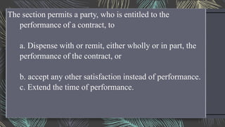 Novation and Remission of Contract | PPTX