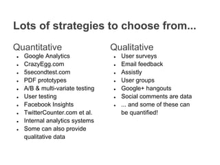 NoVA UX Meetup: Product Testing and Data-informed Design | PPT