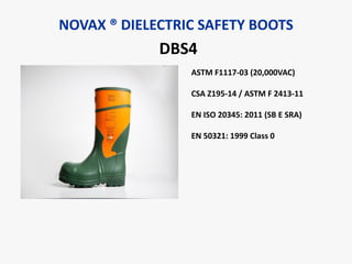 NOVAX LINEMAN RUBBER INSULATING GLOVES AND DIELECTRIC SAFETY BOOTS | PPT