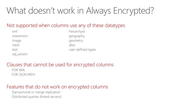 Always encrypted overview | PPTX