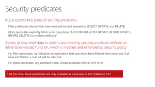 Row-level security and Dynamic Data Masking | PPTX