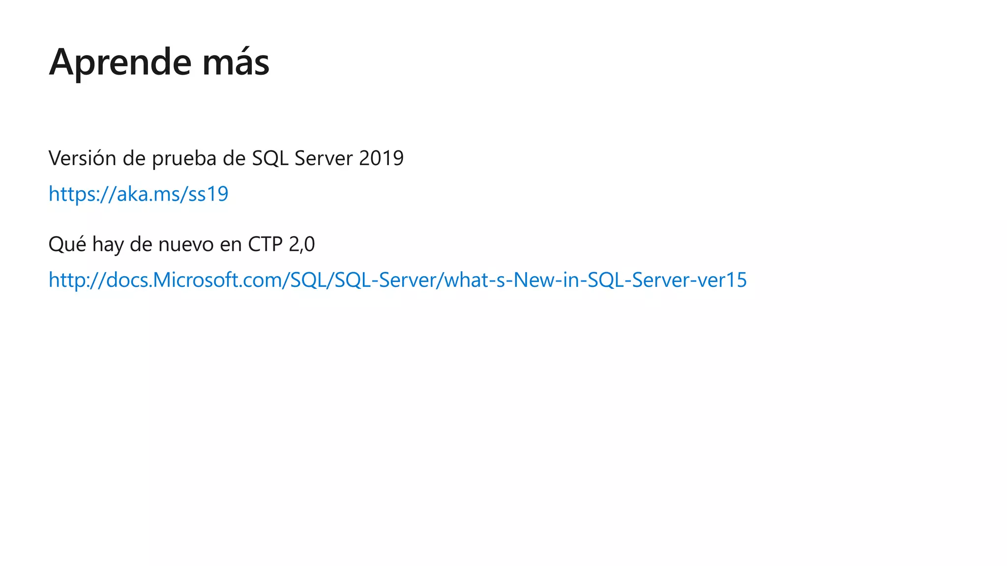 Novedades En Sql Server 2019 Ppt