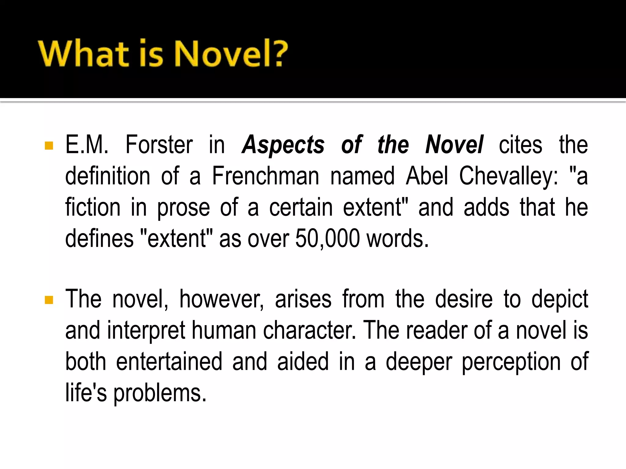HISTORY OF NOVEL | PPTX