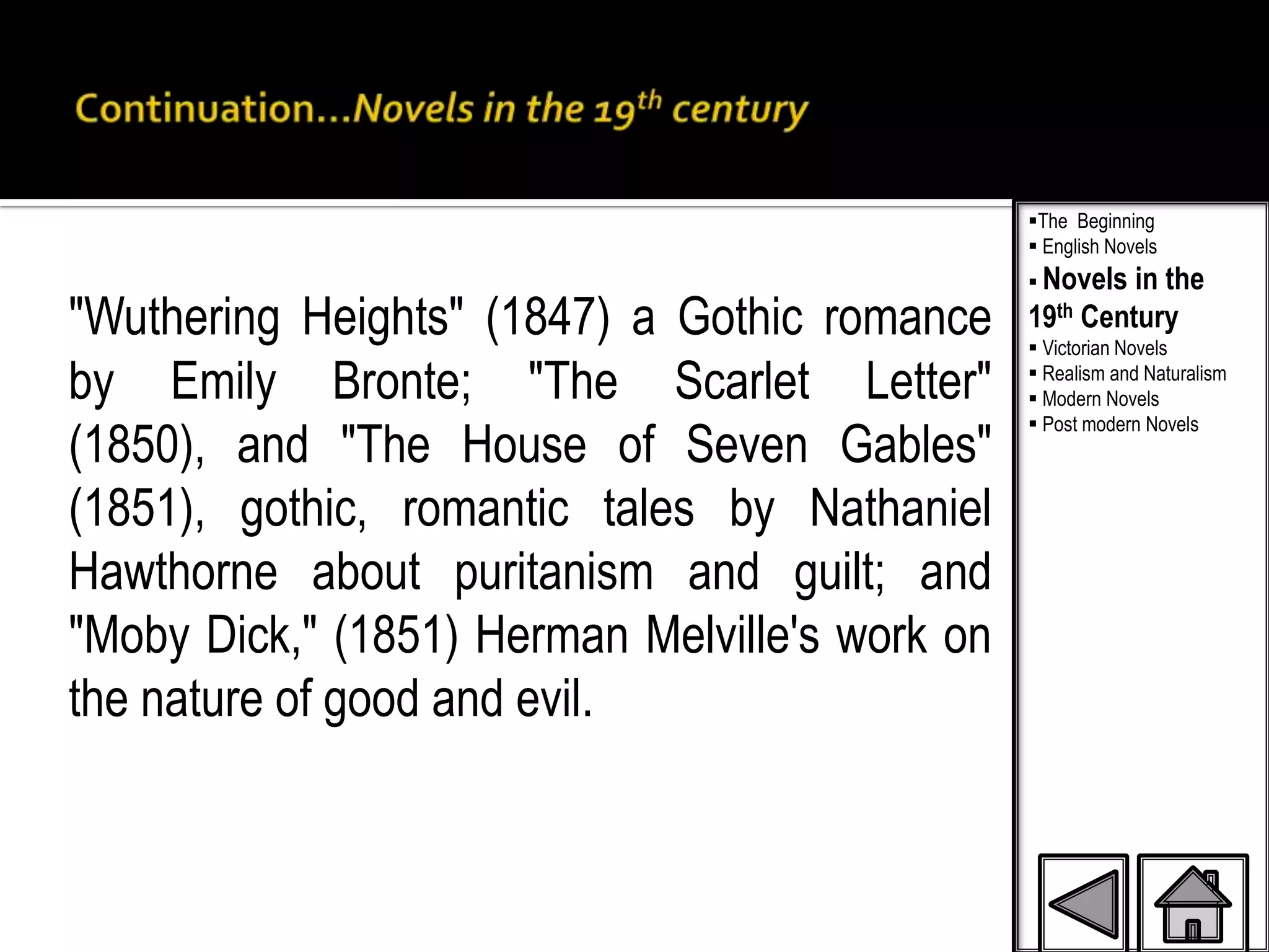 HISTORY OF NOVEL | PPTX