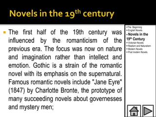 HISTORY OF NOVEL | PPTX