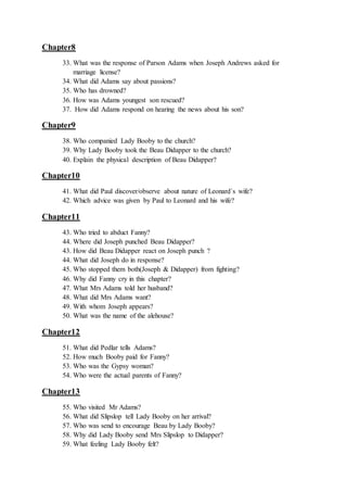 Novel Joseph Andrews | DOCX