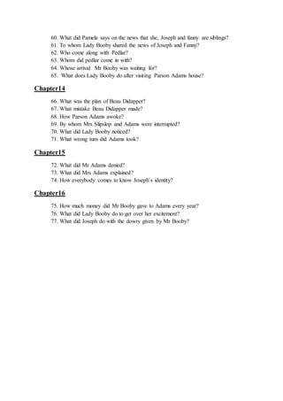 Novel Joseph Andrews | DOCX