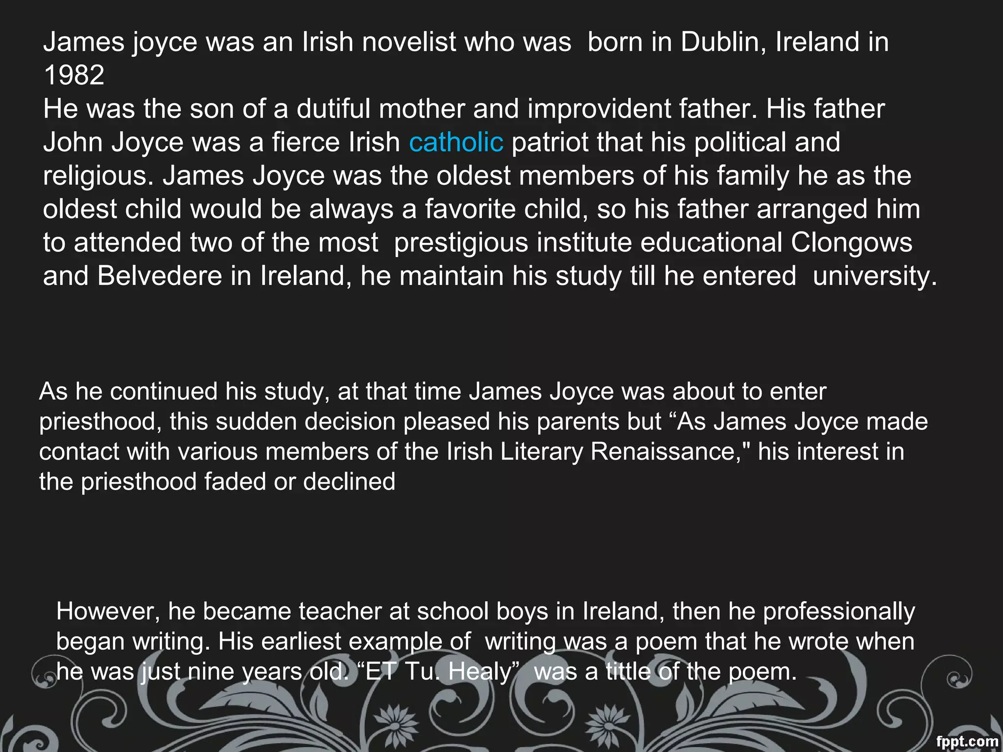 James Joyce | PPT