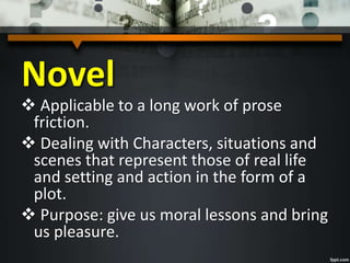 Elements of Novel | PPTX