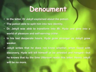 Novel Analysis (DR. JEKYLL AND MR. HYDE) | PPT